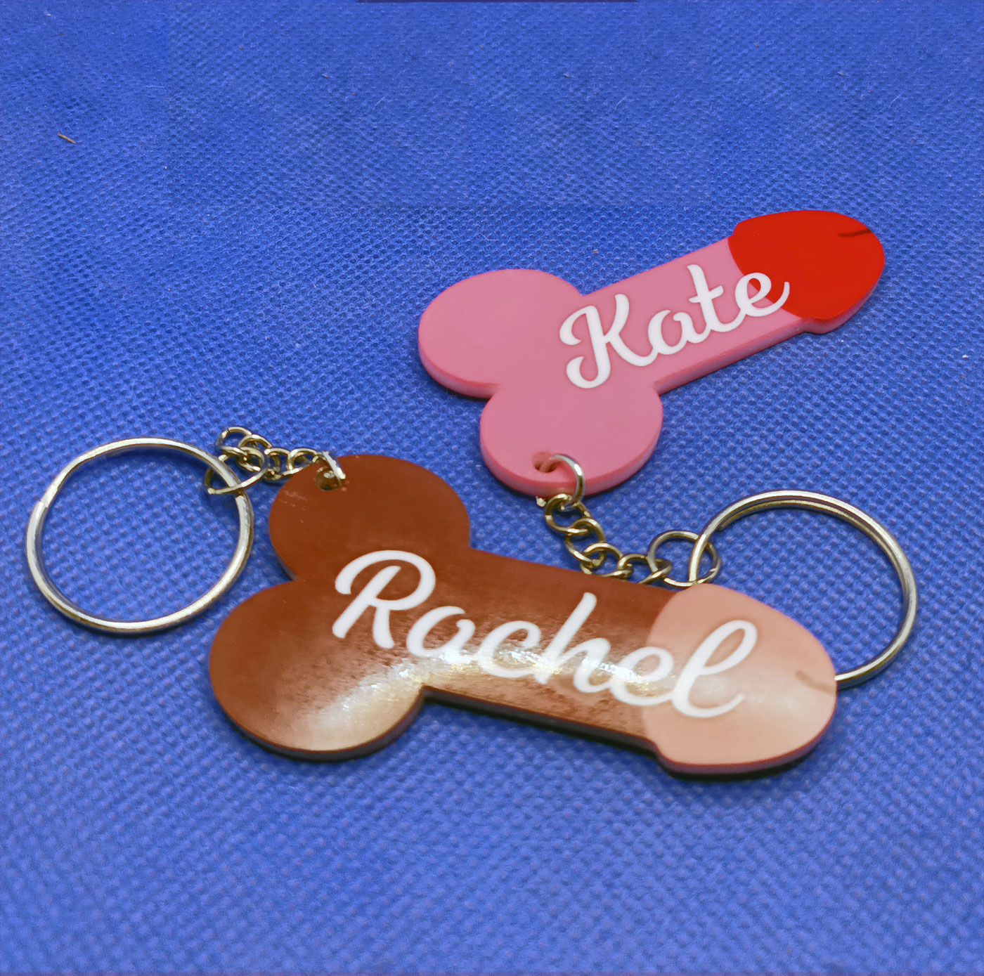 Personalised Willy Trolley Token Keyring | garmy.ink