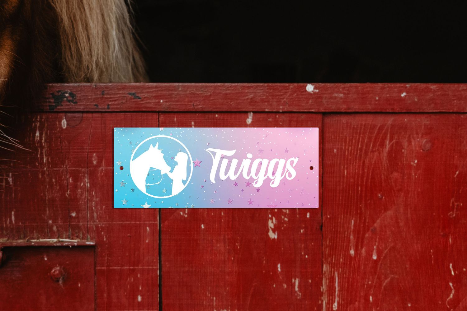 Personalised Stable Door Sign | Add Text & Images | garmy.ink